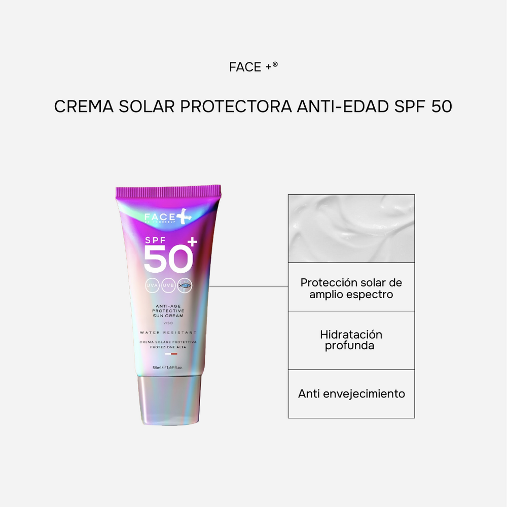 Face+ Crema Solar Facial (SPF 50)